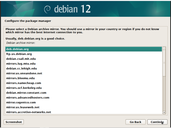 Installing Headless Debian